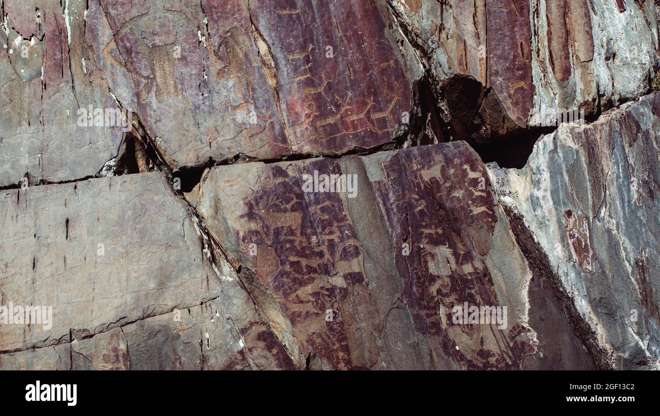 Neolithic rock art carved hi-res stock photography and images - Alamy