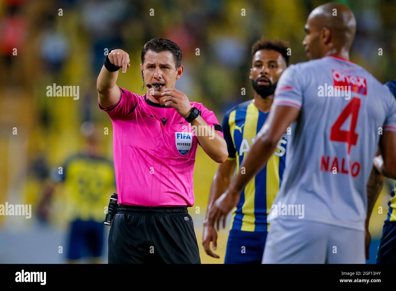 ISTANBUL, TURKEY - AUGUST 22: Referee Halil Meler during the Super Lig ...