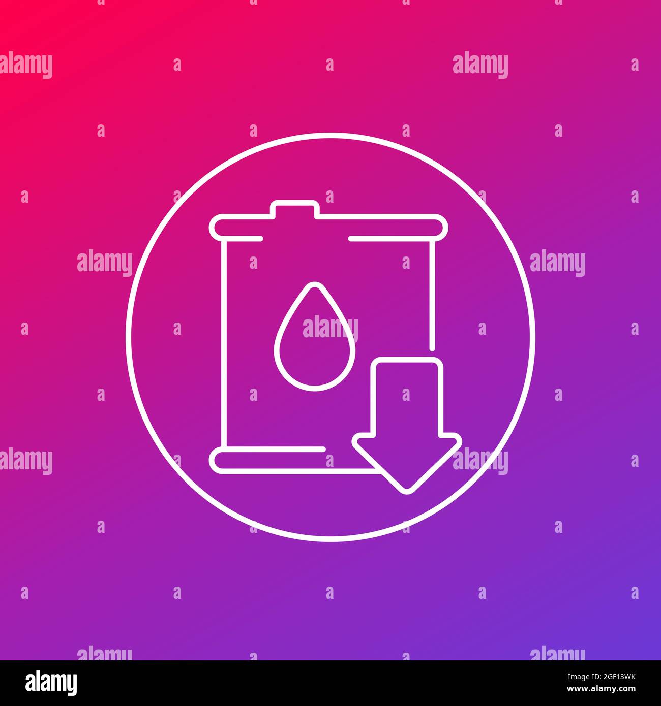 oil price drop or reduction linear icon Stock Vector Image & Art - Alamy