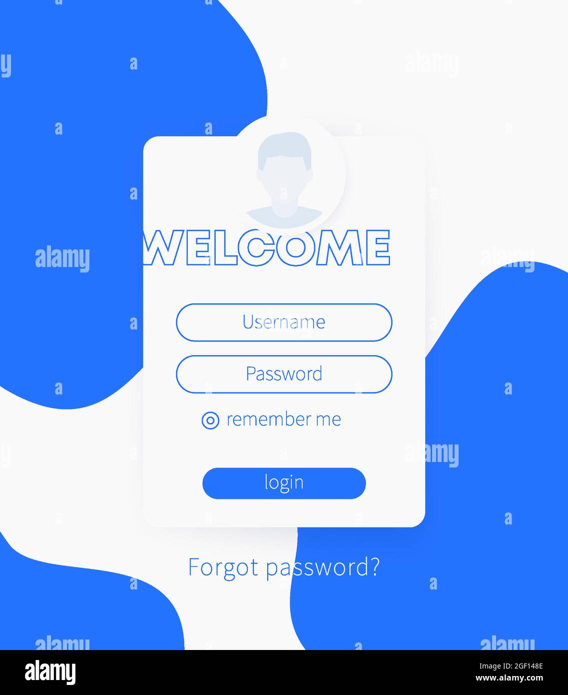 User Login design, web page vector template Stock Vector Image & Art ...