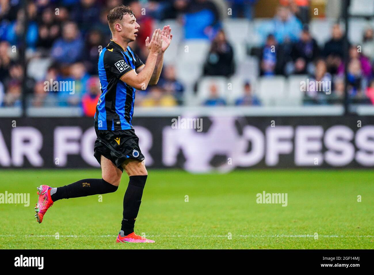BRUGGE, BELGIUM - AUGUST 22: Tibo Persyn of Club Brugge during the ...