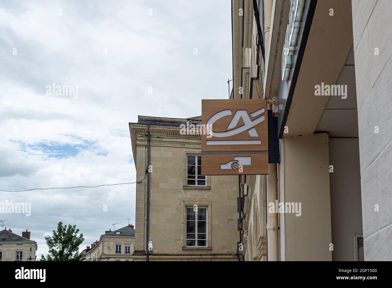 SABLE, FRANCE - Jul 22, 2021: A closeup shot of an international brand ...