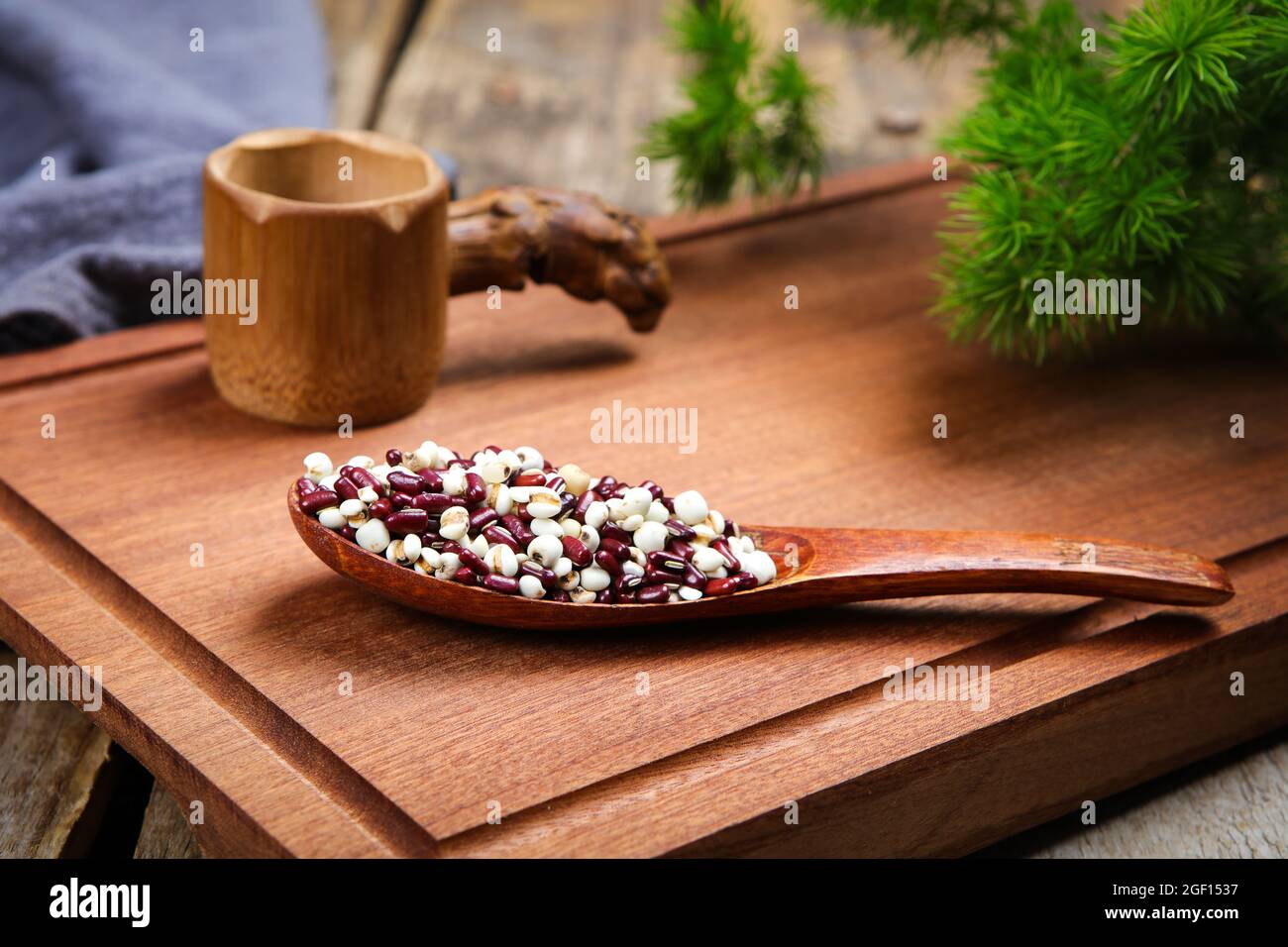 Red bean coix seed Stock Photo - Alamy