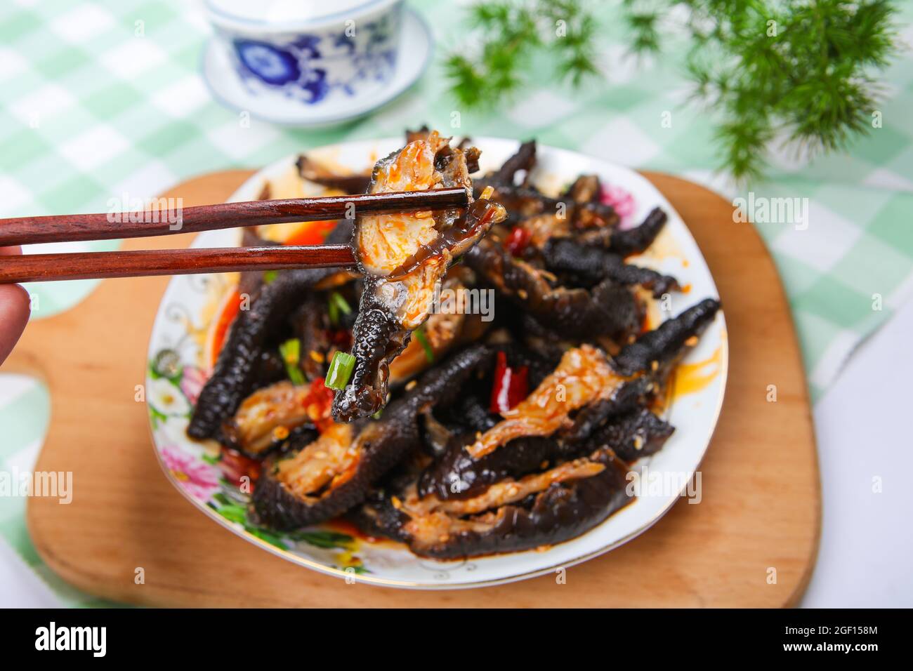 Red chicken hamstring Stock Photo - Alamy