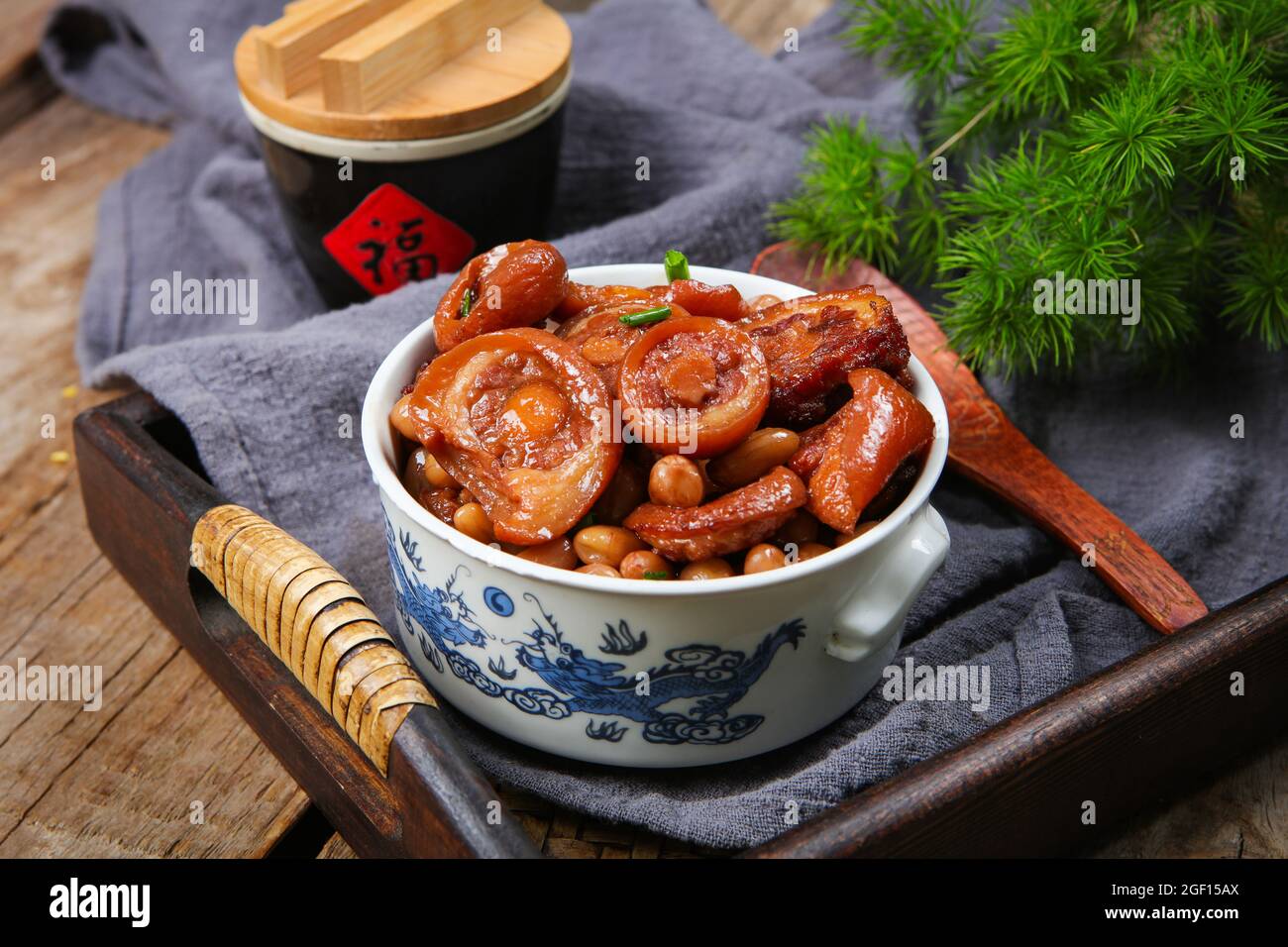 Peanut stew pig tail Stock Photo - Alamy
