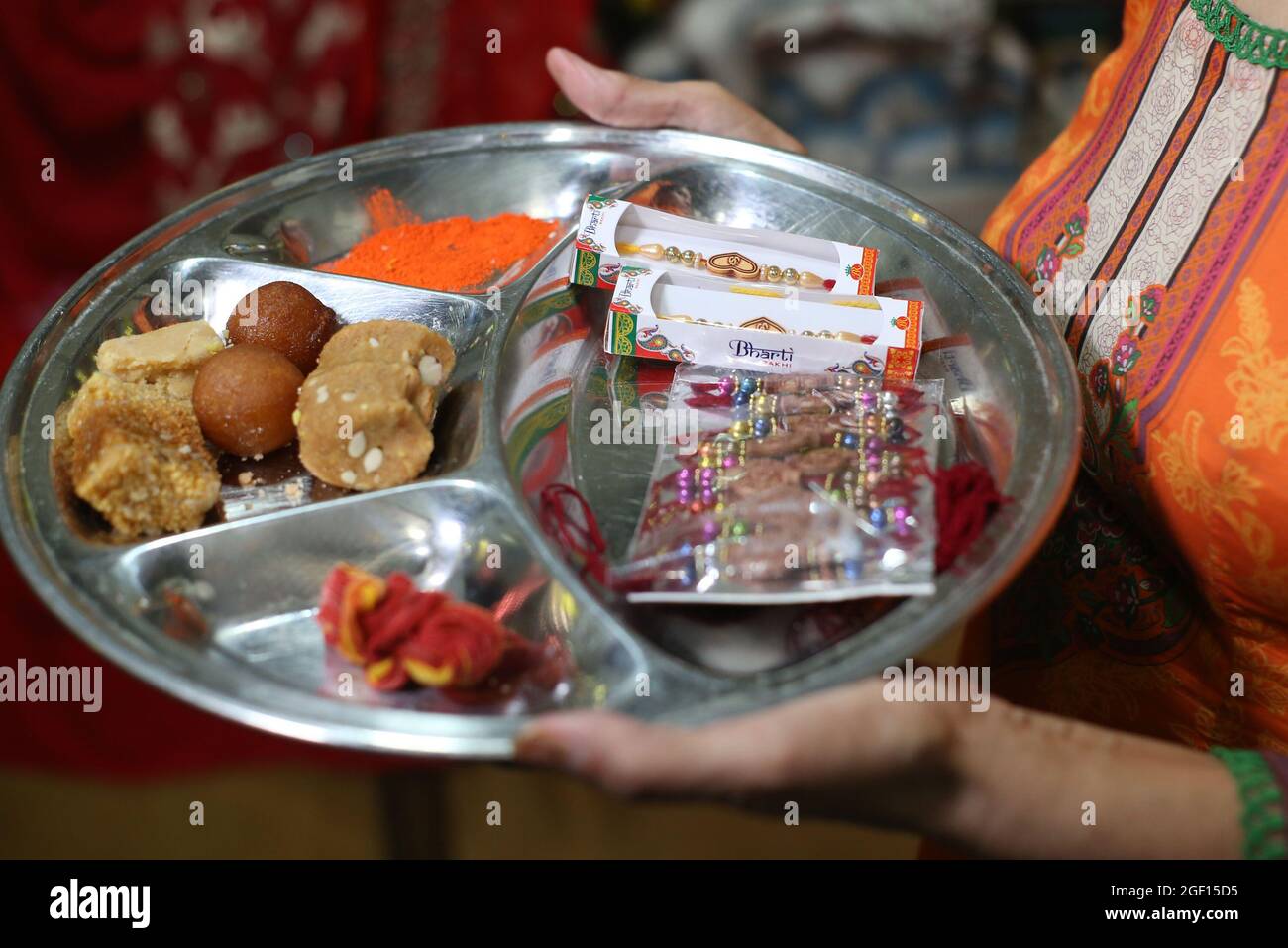 Lahore, Pakistan. 22nd Aug, 2021. Pakistani Hindu people performing ...