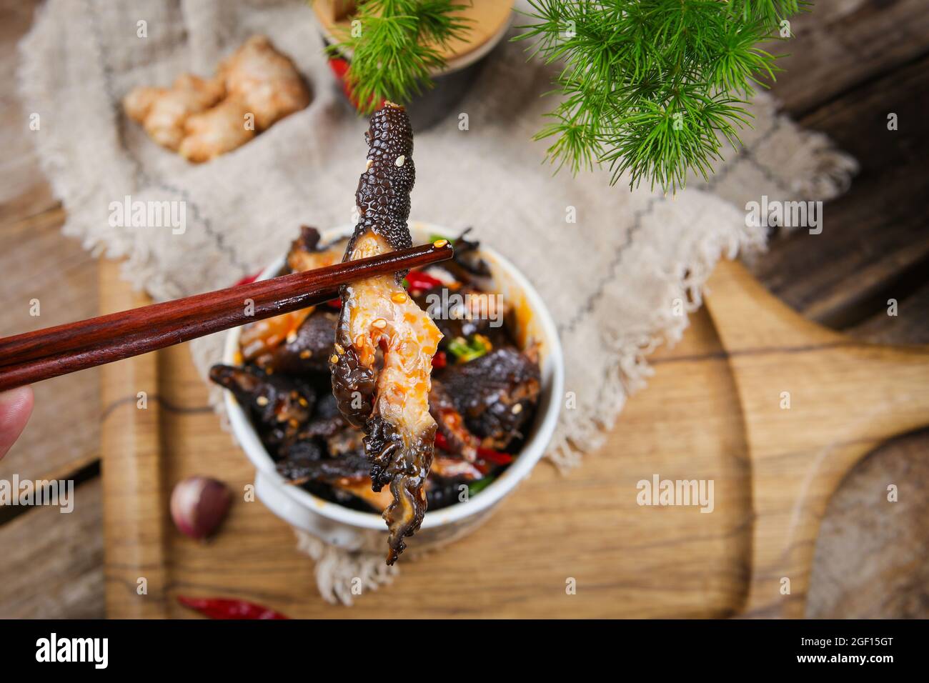 Red chicken hamstring Stock Photo - Alamy