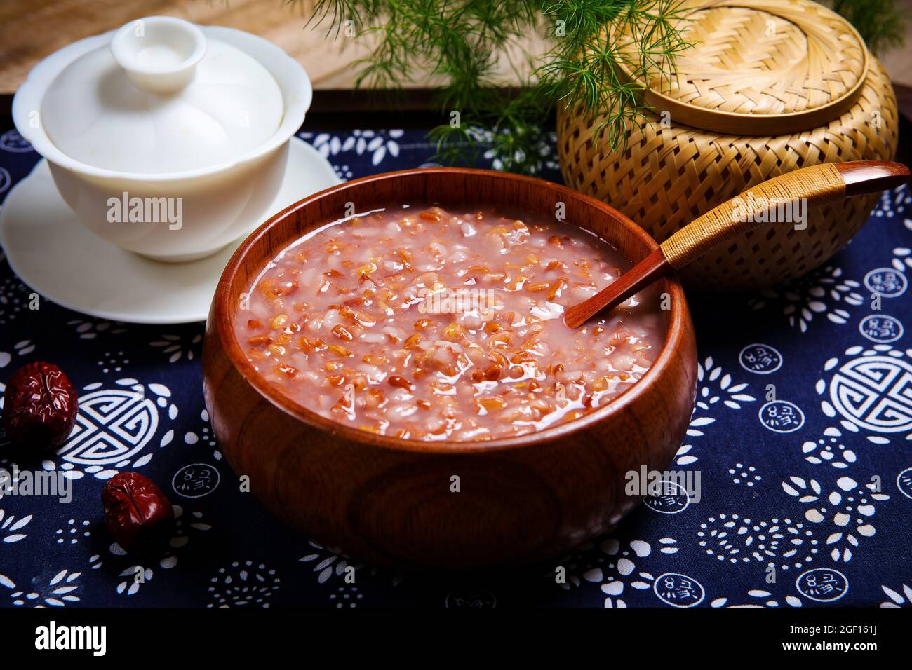 Red rice porridge Stock Photo - Alamy