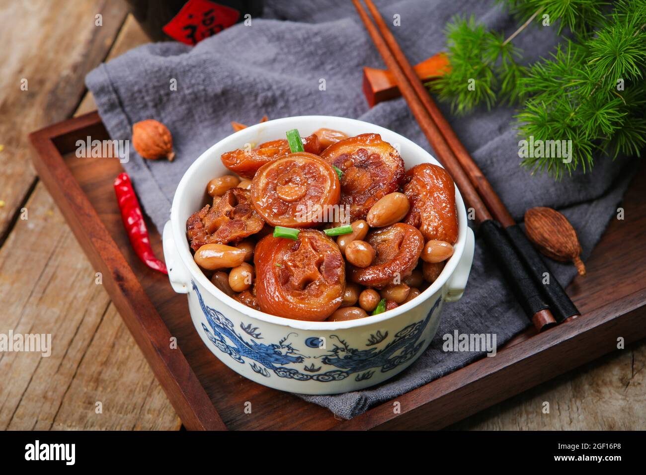 Peanut stew pig tail Stock Photo - Alamy