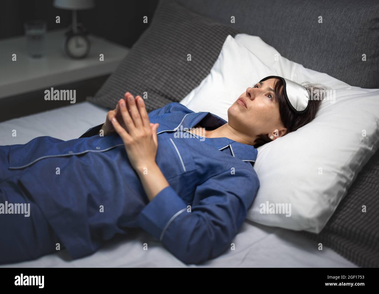 Insomnia night bed hi-res stock photography and images - Alamy