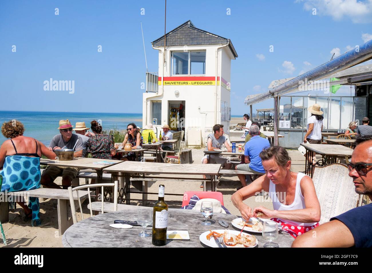 La Cale, amazing restaurant, Gouville-sur-Mer, Manche department ...