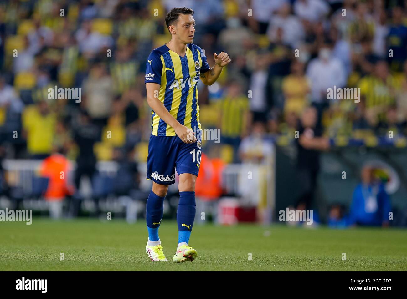 ISTANBUL, TURKEY - AUGUST 22: Mesut Ozil of Fenerbahce SK during the ...