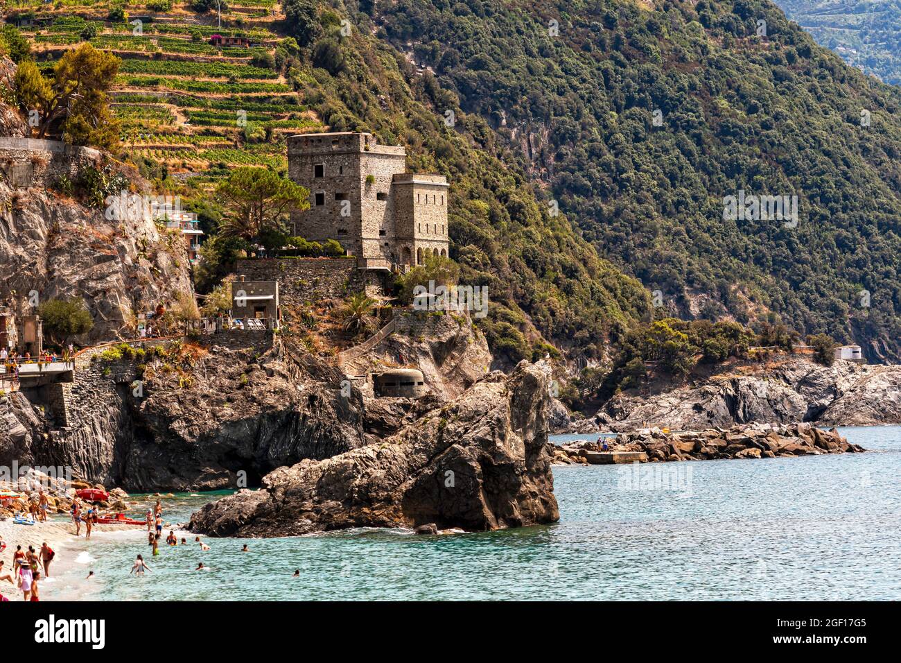 Pristine Pebble Beach with Beautiful Clear Blue Water - Monterosso al ...