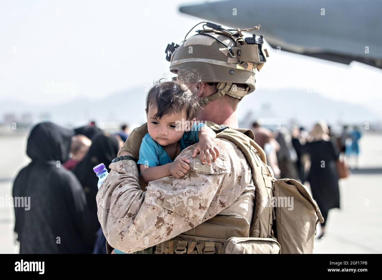 Kabul, Afghanistan. 22nd Aug, 2021. A U.S. Marine with the Special ...