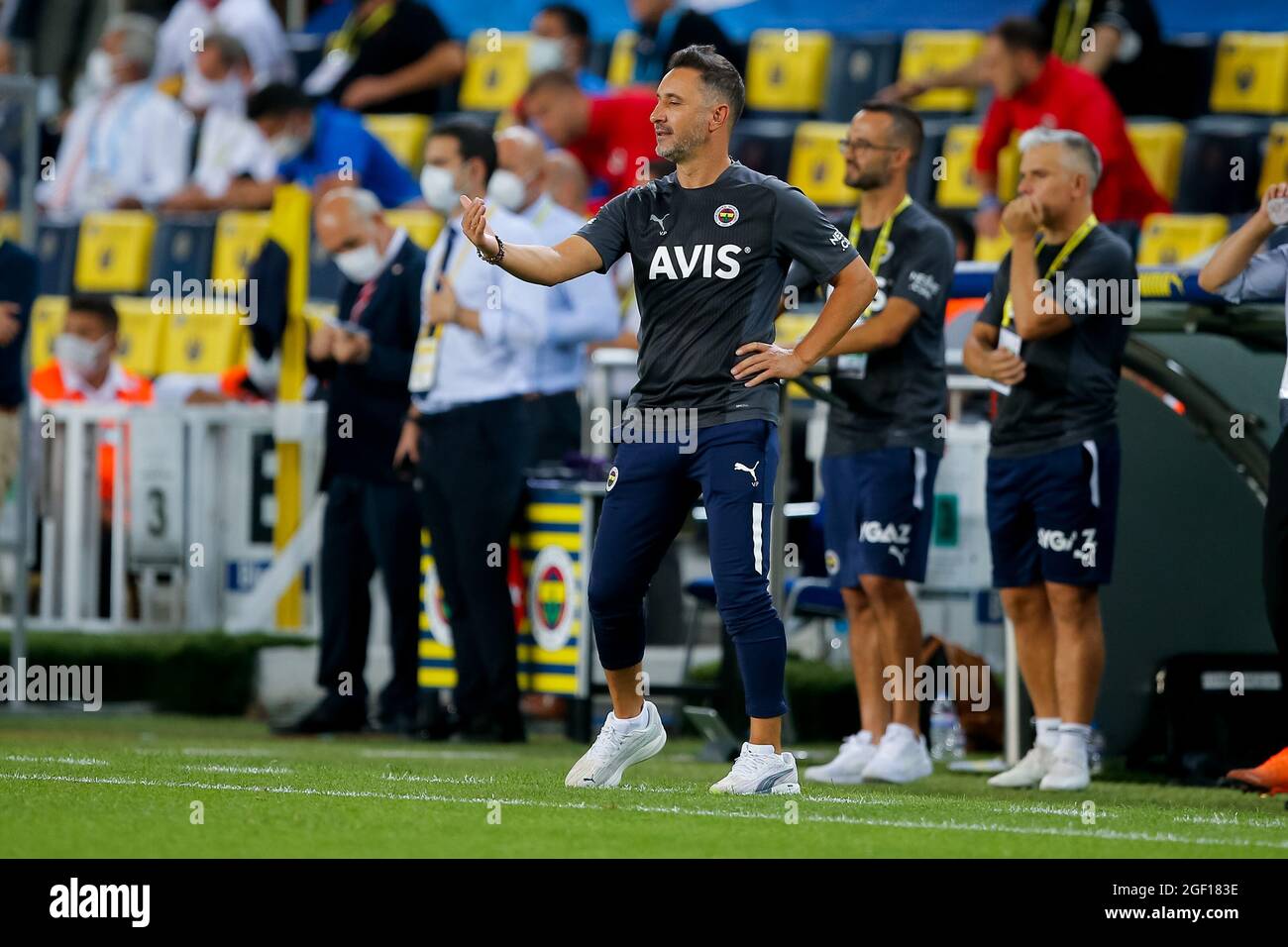 ISTANBUL, TURKEY - AUGUST 22: Coach Vitor Pereira of Fenerbahce SK ...