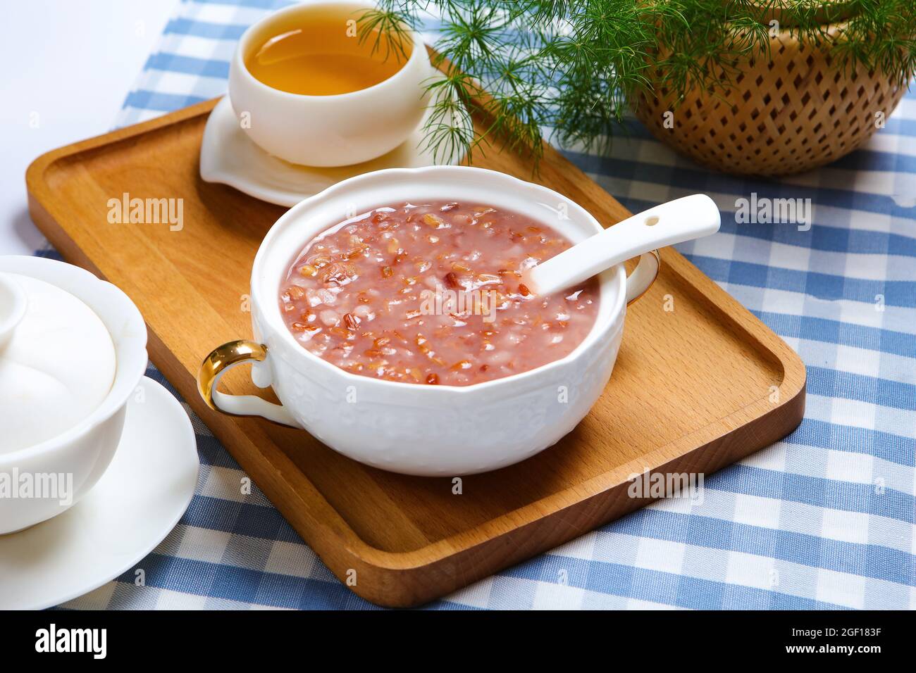 Red rice porridge Stock Photo - Alamy