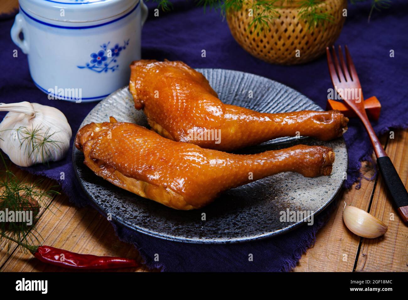 A chicken leg Stock Photo - Alamy