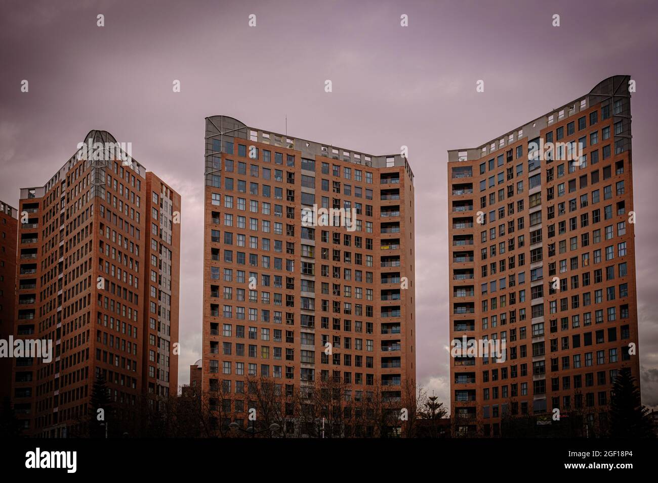 The high residential buildings with unique architecture in Valencia ...
