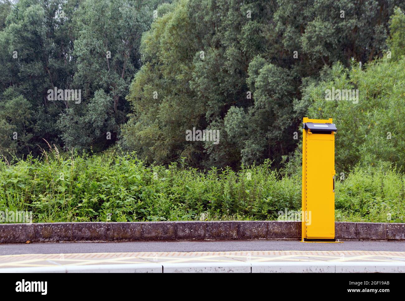 At the platform of Sawbridgeworth rail station in Hertfordshire you an ...