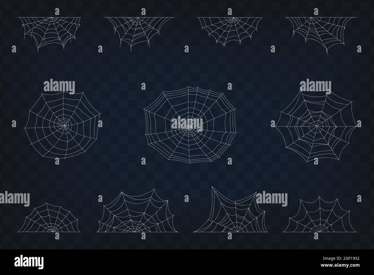 Spiders spider web vector set hi-res stock photography and images - Alamy