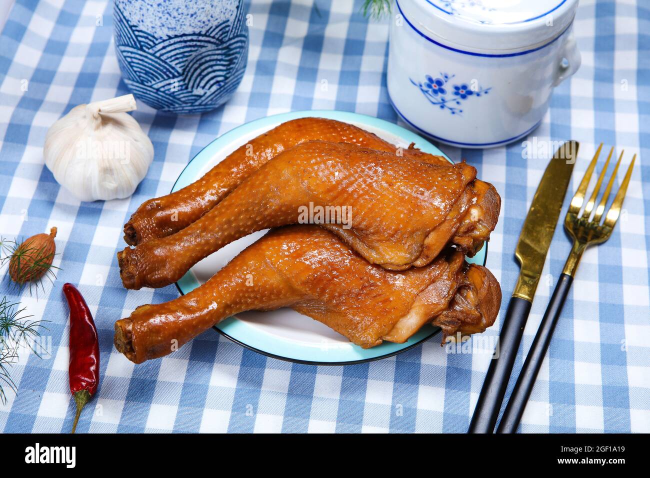 A chicken leg Stock Photo - Alamy