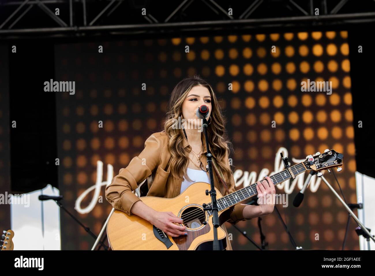 Hailey Benedict performs live during the Together Again Outdoor ...