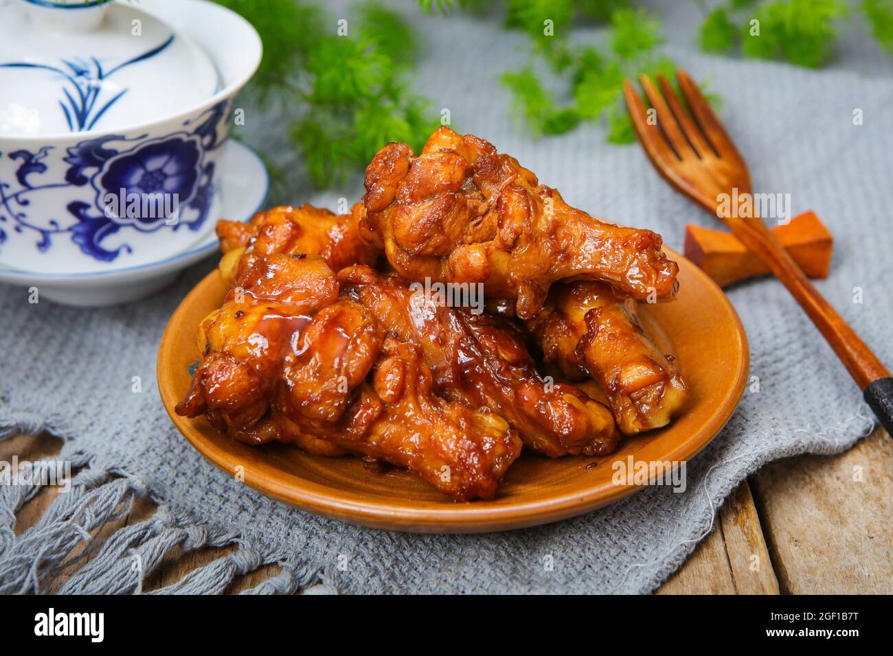 Cola chicken leg Stock Photo - Alamy