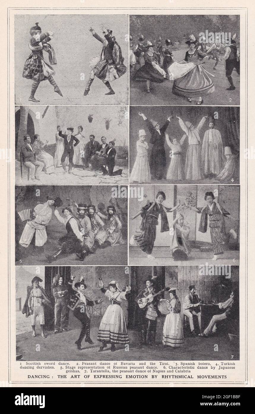 Vintage images of Dancing: The art of expressing emotion by rhythmical ...