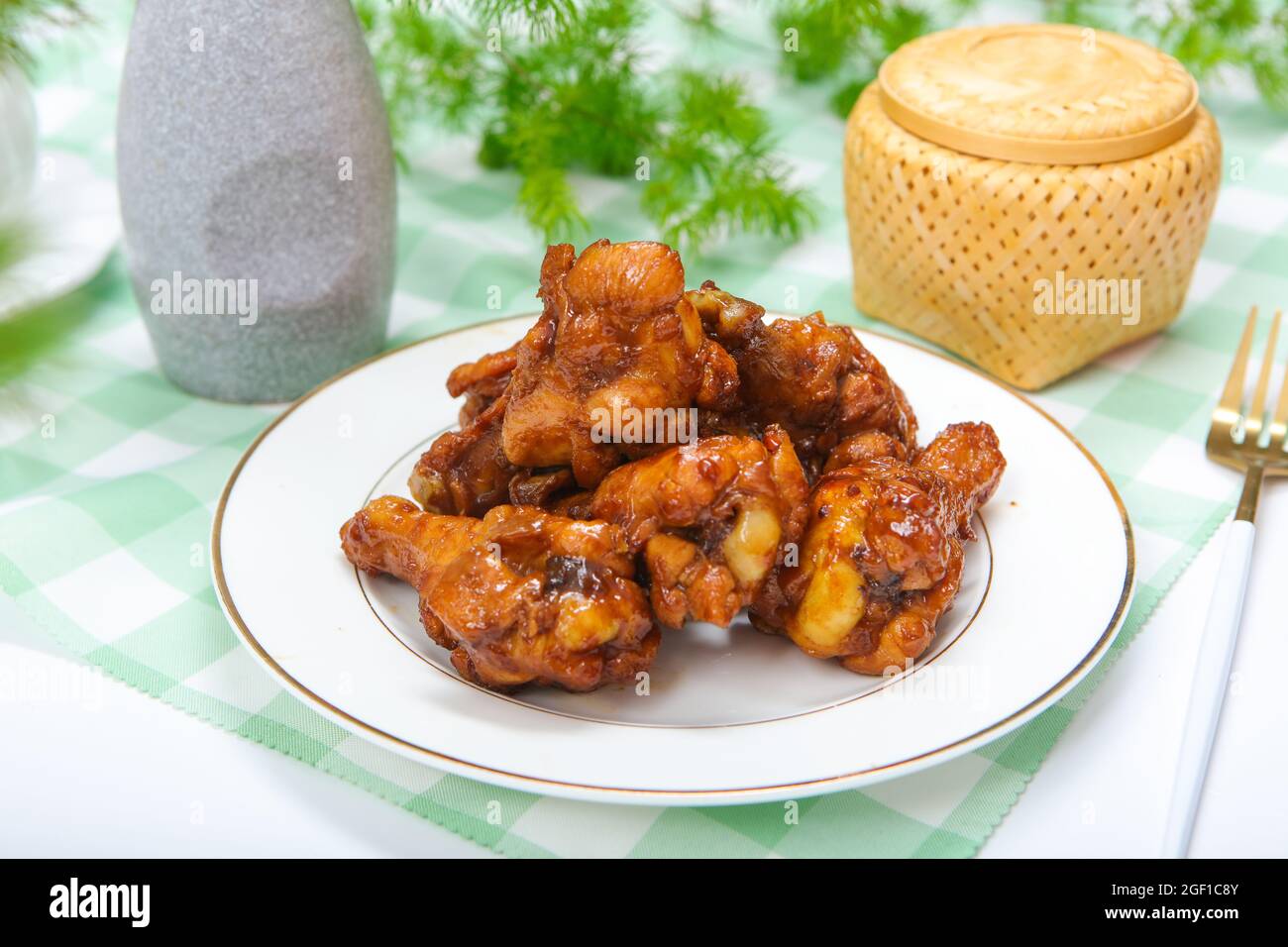 Cola chicken leg Stock Photo - Alamy