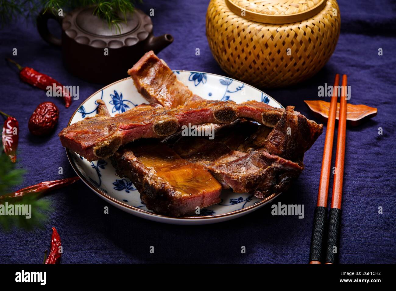Ribs meat plain hi-res stock photography and images - Alamy