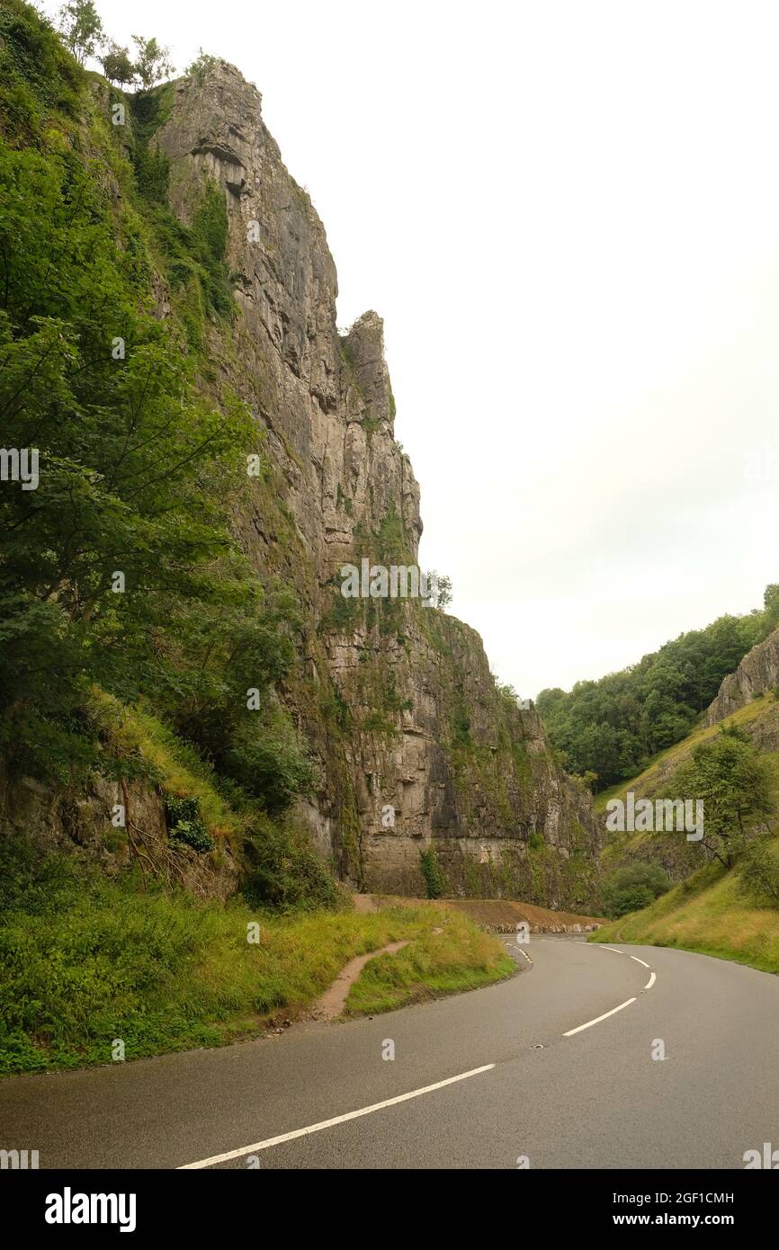 August 2021 - Cheddar Gorge and shops Stock Photo - Alamy