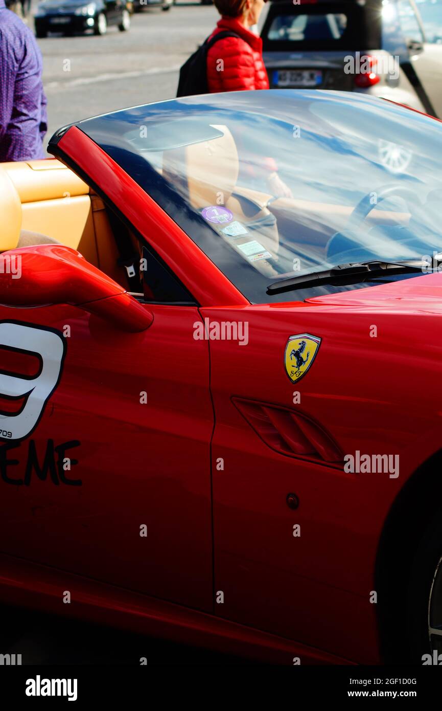 Close up brilliant red automotive hi-res stock photography and images ...