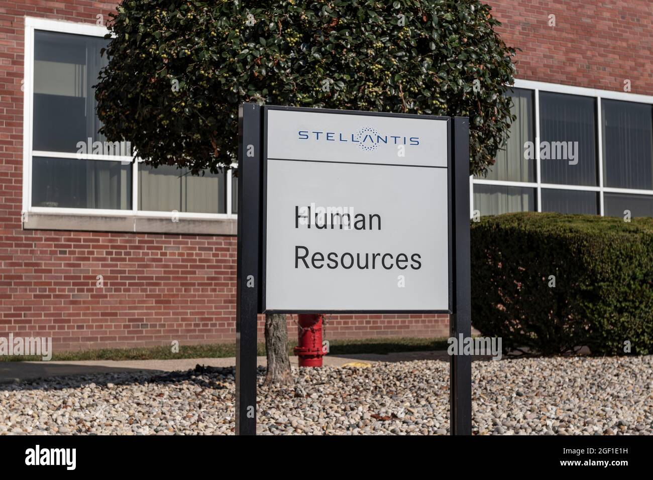 Kokomo - Circa August 2021: Stellantis logo. The Stellantis ...