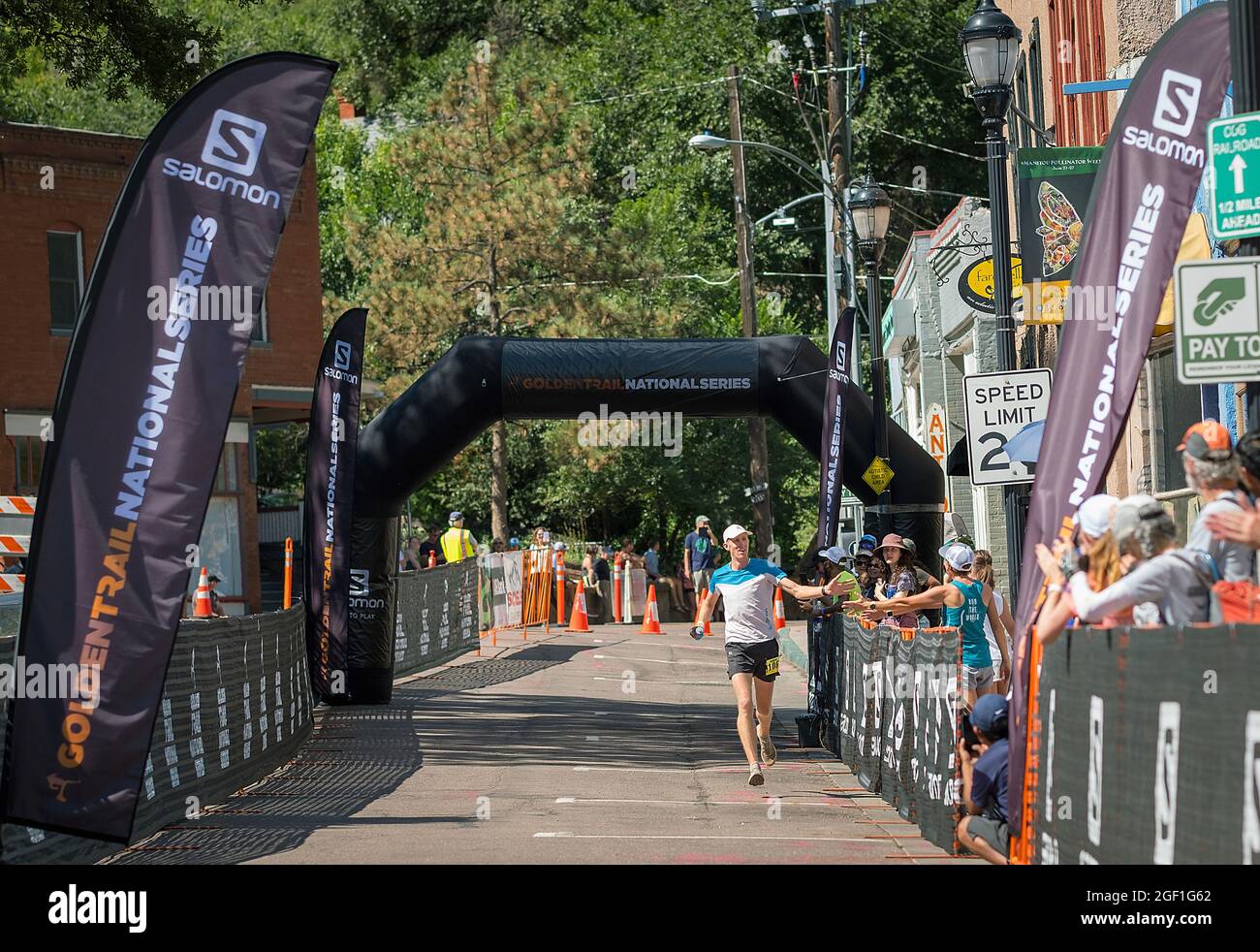 Manitou Springs, Colorado, USA. August 22, 2021: Colorado Springs ...