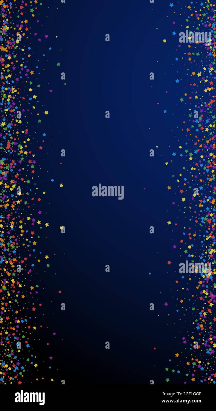 Festive beauteous confetti. Celebration stars. Childish bright stars on ...