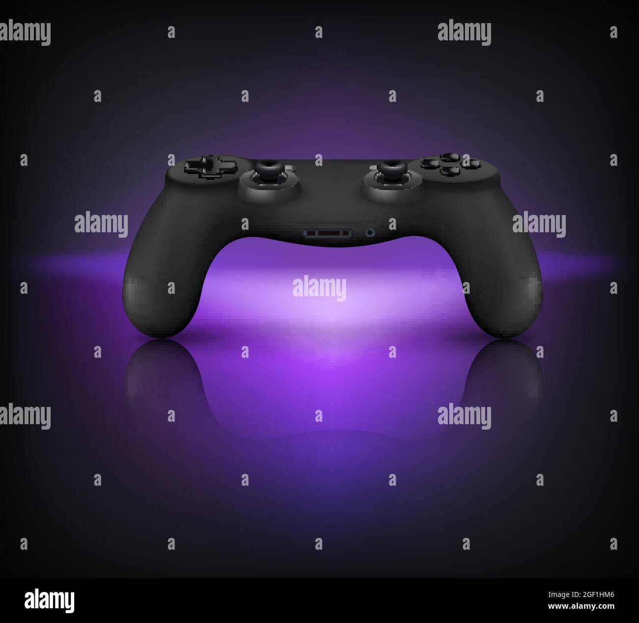 Gamepad controller videogames composition of realistic gaming pad image ...