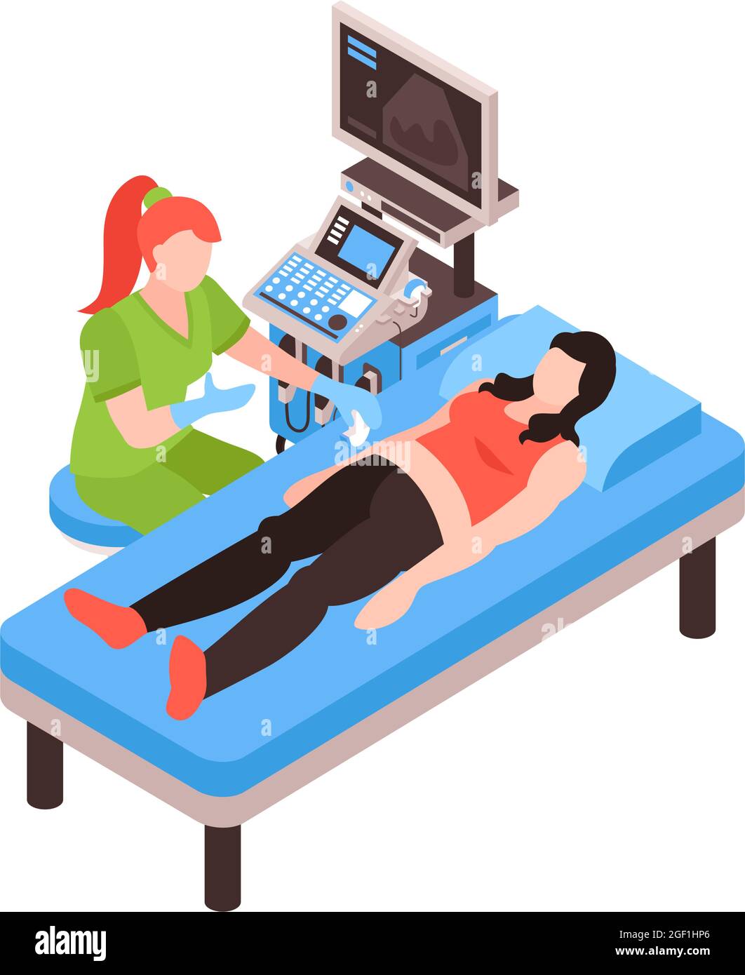 Isometric gastroenterology composition with doctor screening patient ...