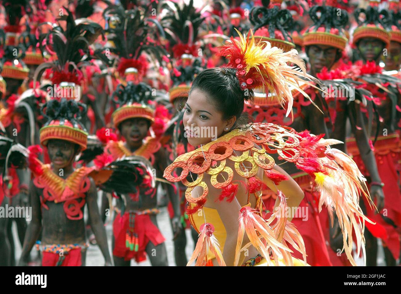 BACOLOD, PHILIPPINES - Jan 24, 2010: The Traditional dancers in ...