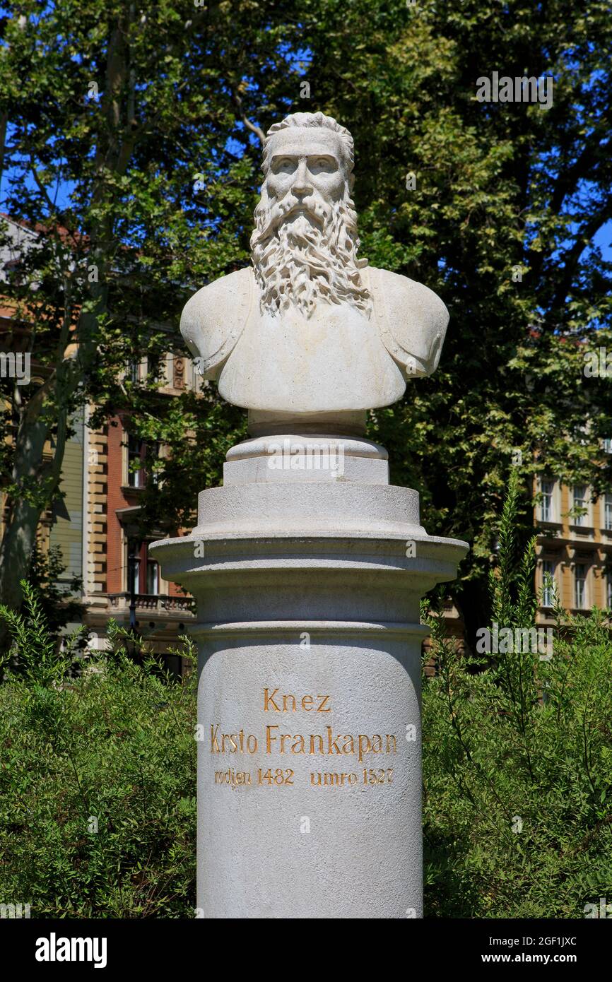 Bust of the Croatian count Christoph Frankopan aka Krsto Frankopan ...