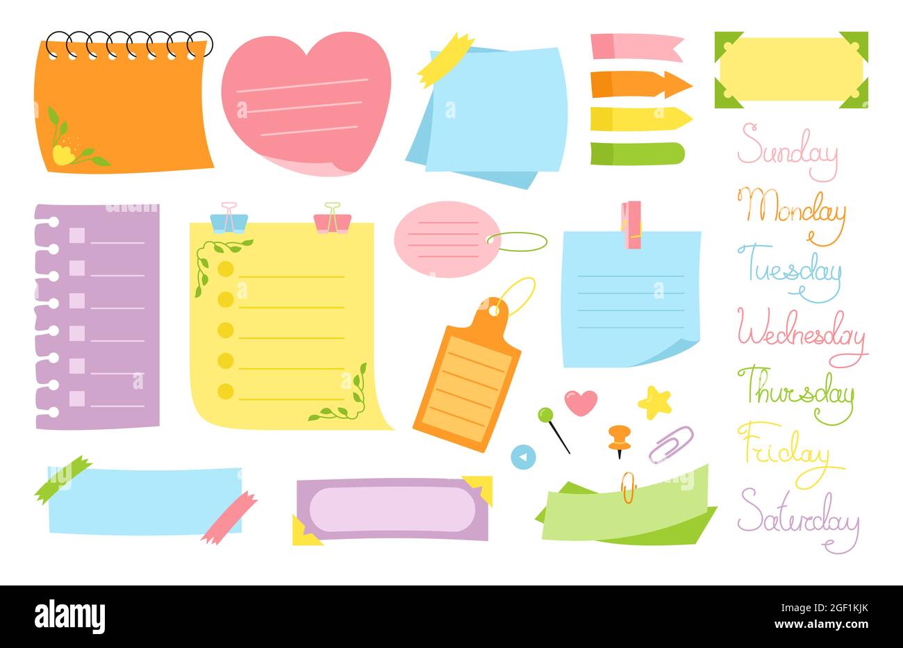 Handwriting. notes checklist Stock Vector Images - Alamy