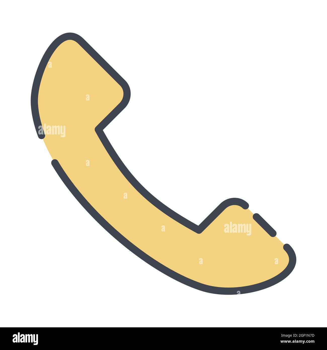 Icon Vector of Phone - Line Cut Style - simple illustration. Editable ...