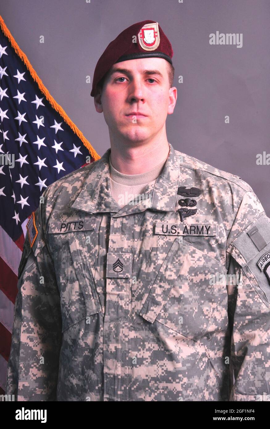 Pictured here is Staff Sgt. Ryan Pitts, April 2014 Stock Photo - Alamy