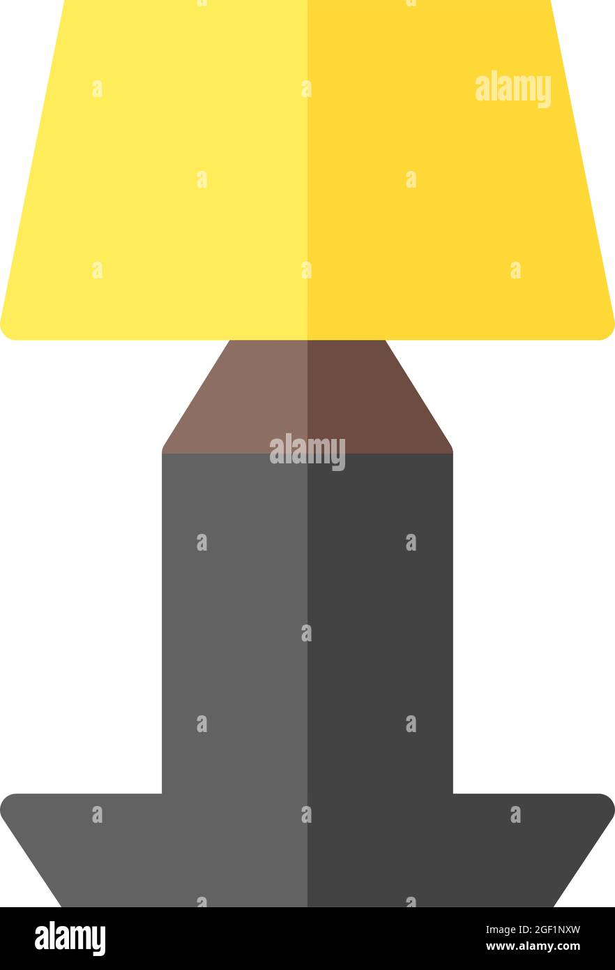 illustration vector and logo lamp flat style. icon on white background ...