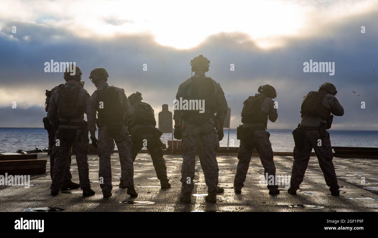 PACIFIC OCEAN (Aug. 8, 2021) U.S. Marines with the All Domain ...