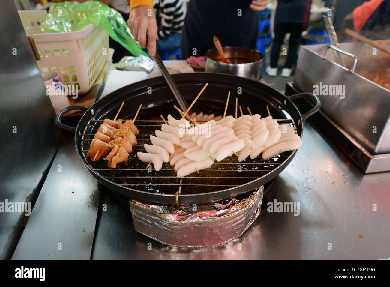 Tteok-bokki restaurant at the Bukchon Hanok village in Seoul, Korea ...