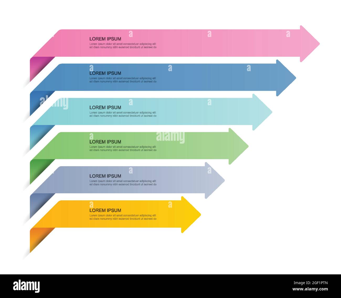 6 data infographics tab paper index template. Vector illustration ...