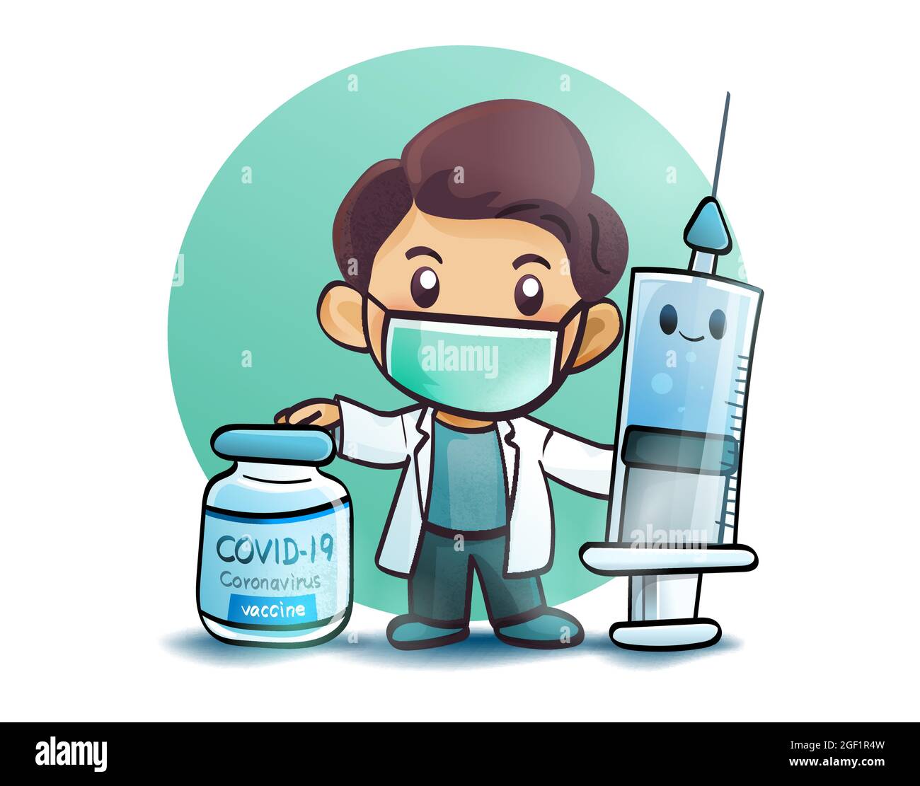 Vaccine Injection Cartoons