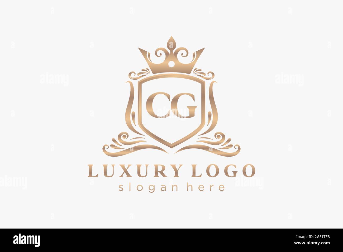 CG Letter Royal Luxury Logo template in vector art for Restaurant ...