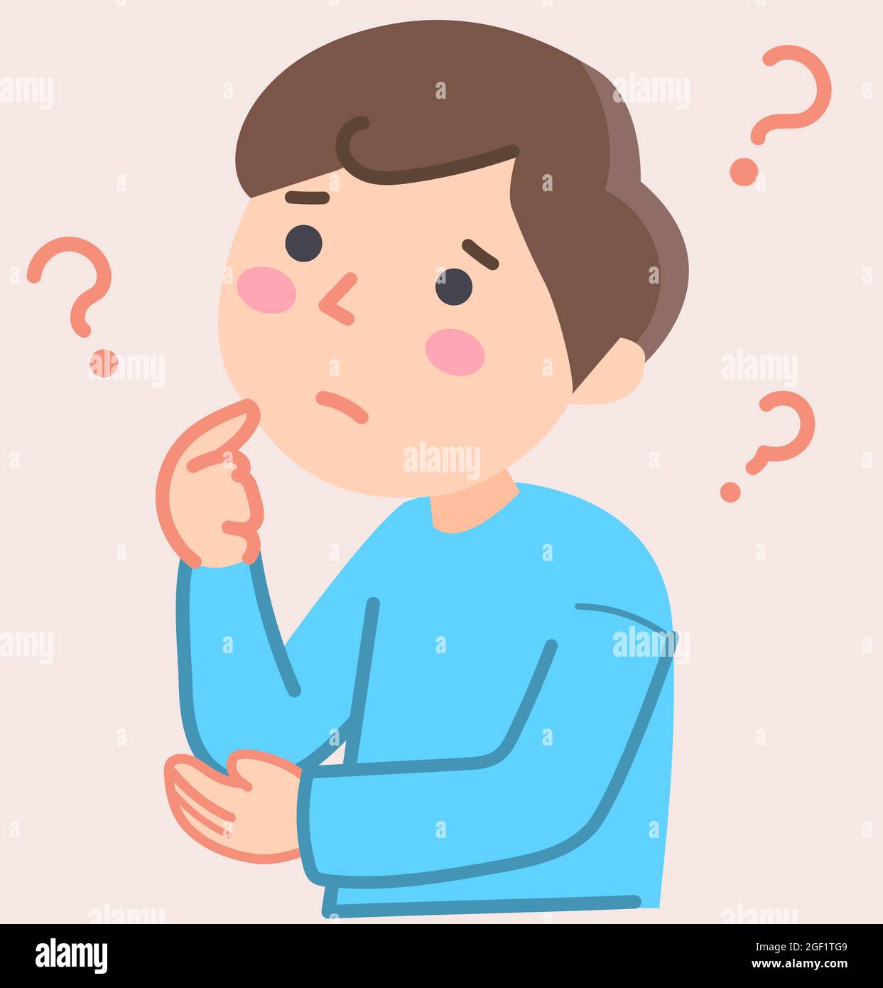 Men feel confused. Man gesture illustration stock illustration Stock ...