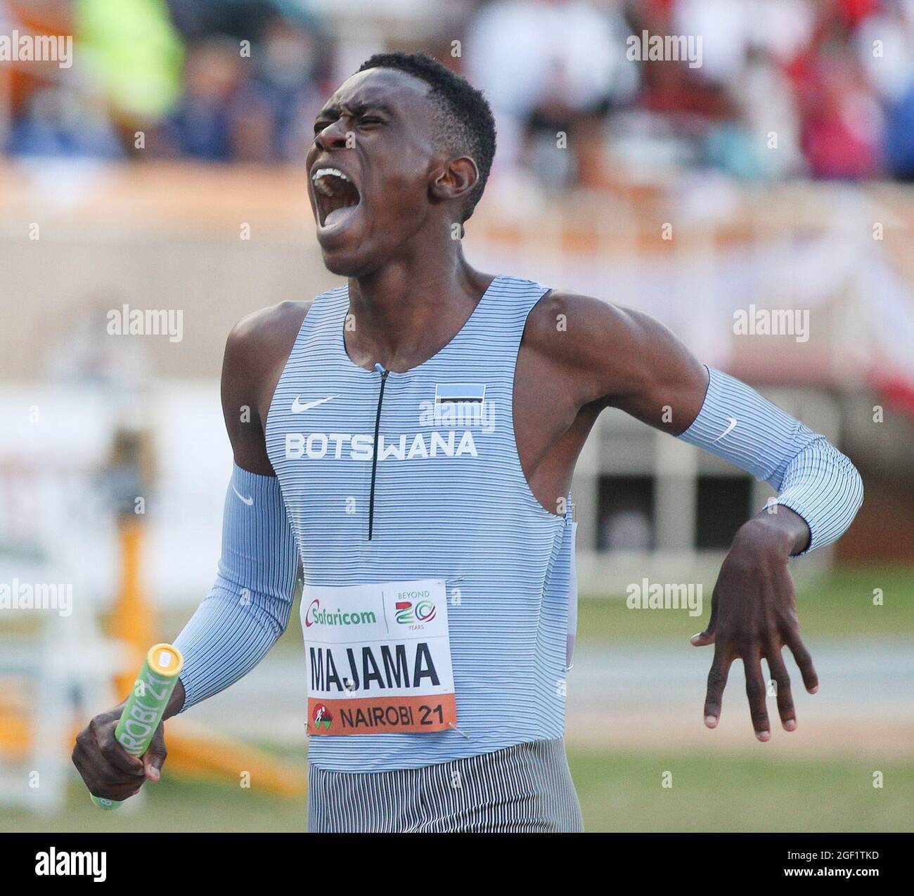 Nairobi, Kenya. 22nd Aug, 2021. Phenyo Bongani Majama of team Botswana ...
